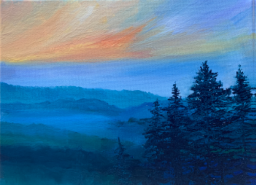 Santa Cruz Mountains Acrylic Painting — Mountain Parks Foundation