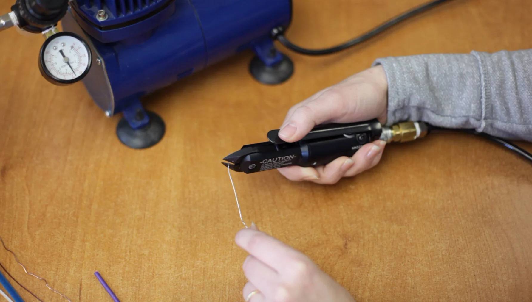 Pneumatic wire cutting hand tools, built-in USA, custom jaw, fit, CNC'd ...