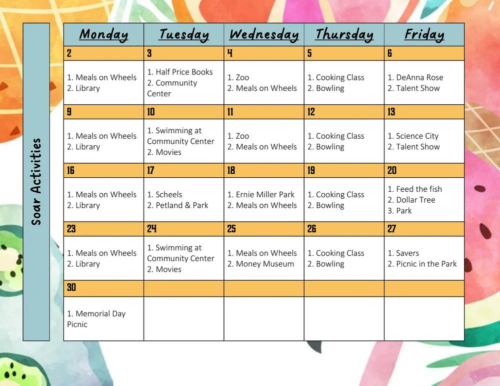 Day Service Program Activities — Life Centers of Kansas