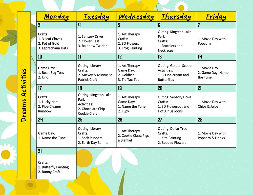 Day Service Program Activities — Life Centers of Kansas