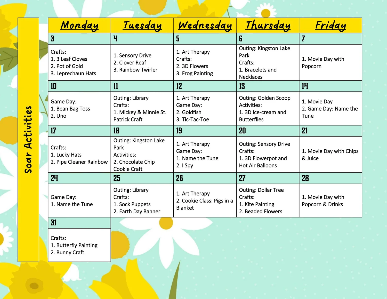 Day Service Program Activities — Life Centers of Kansas