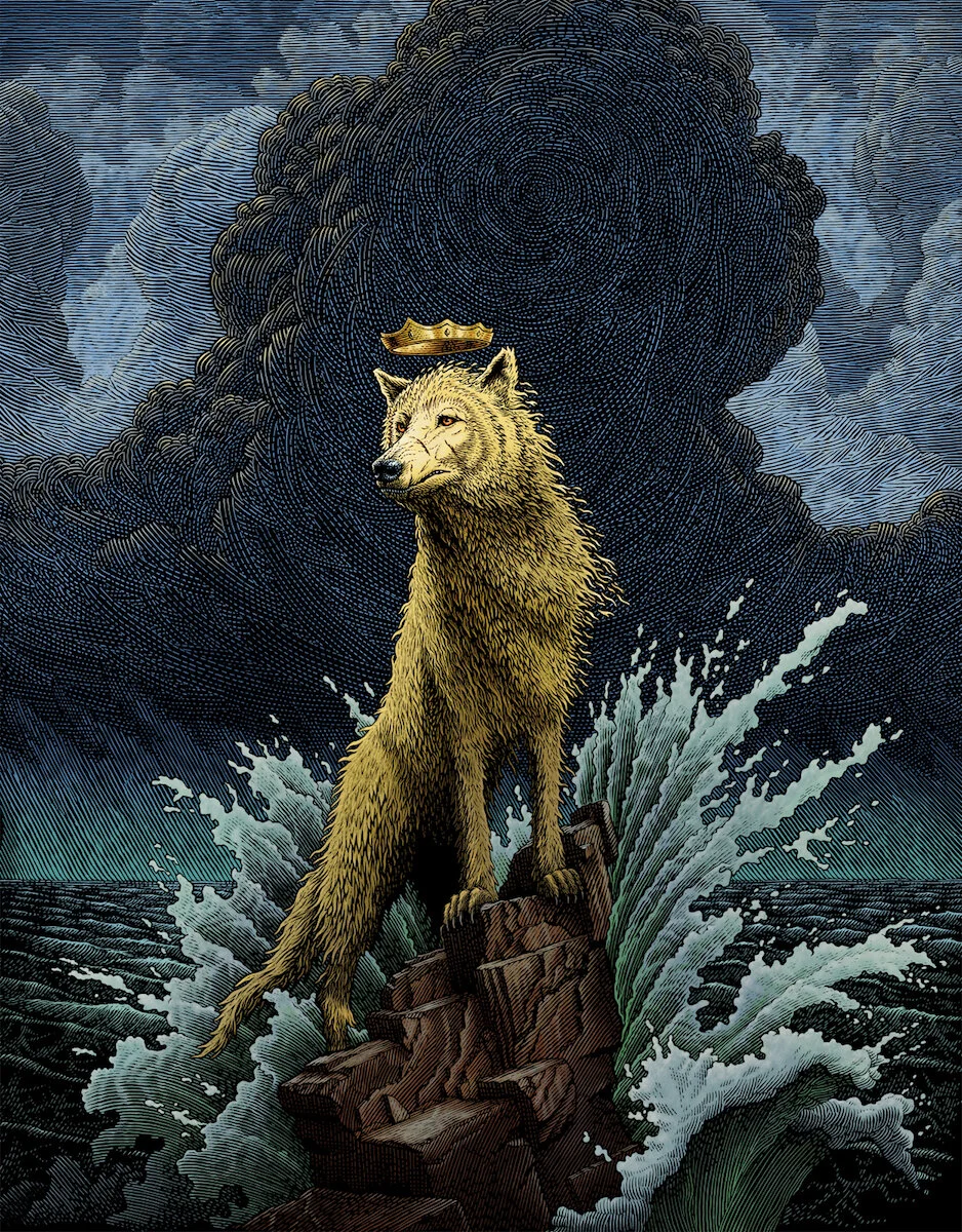 The Golden Wolf Process — Arrasmith Illustration