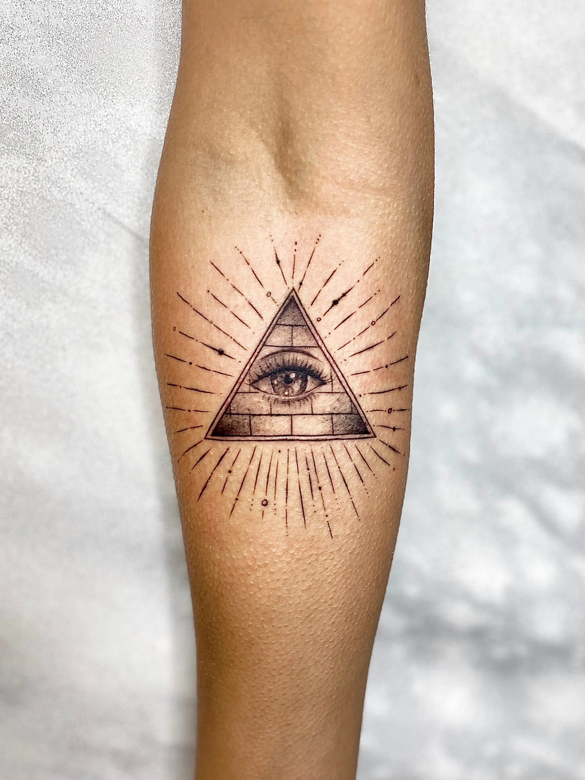 Simple Pyramid Tattoo