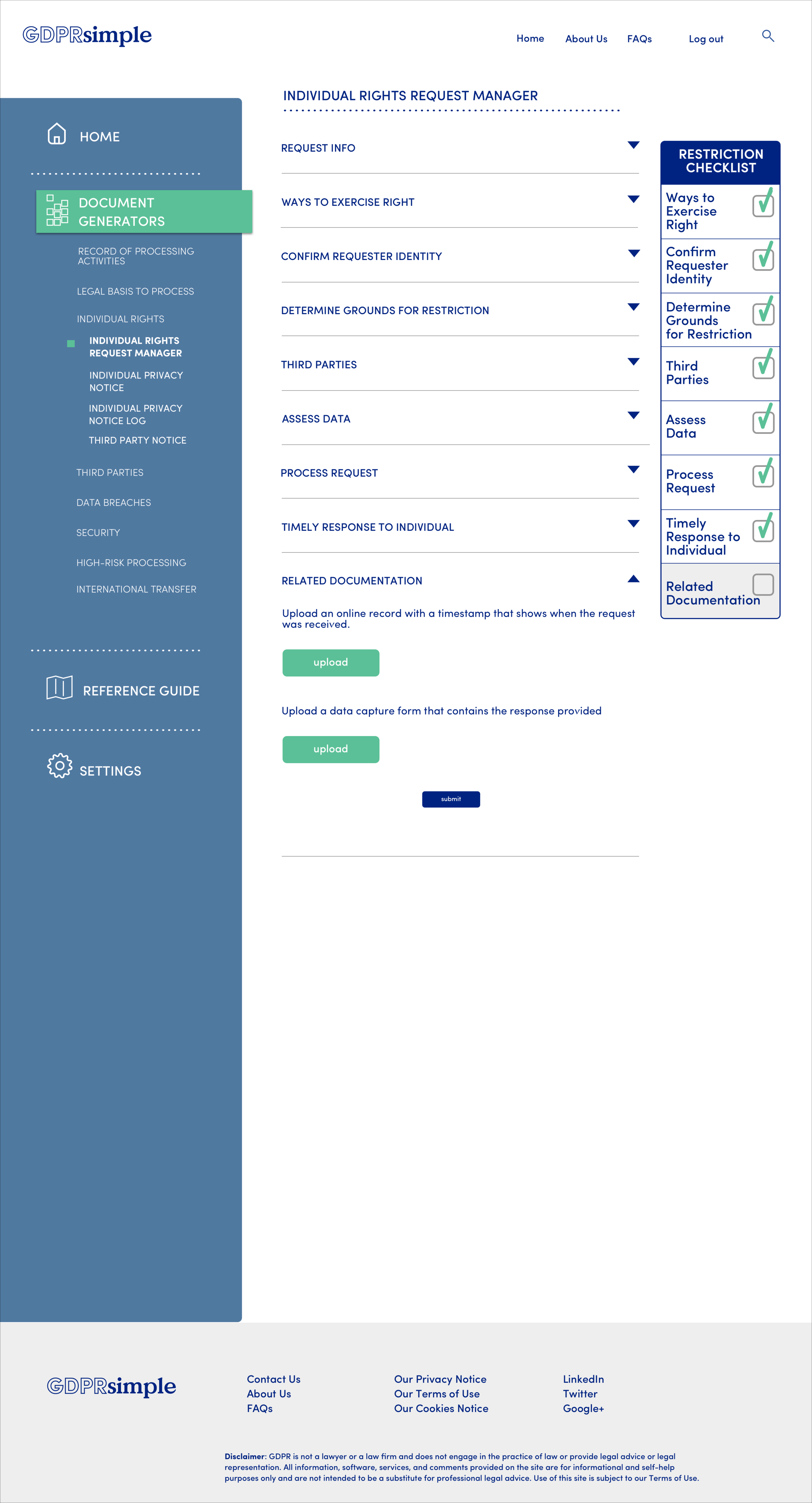 GDPRsimple — Lensay Abadula | Design Portfolio