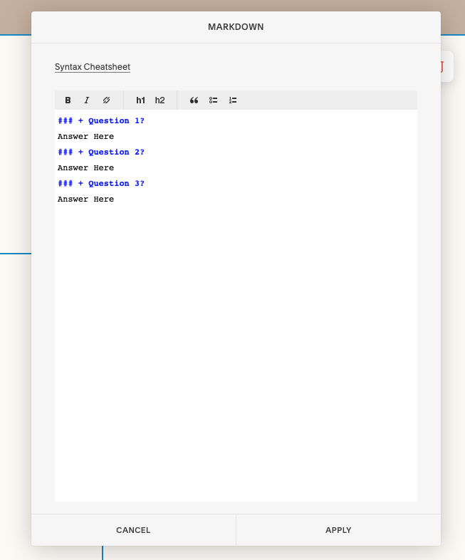 How To Add And Faq Dropdown In Squarespace — Hfs Co