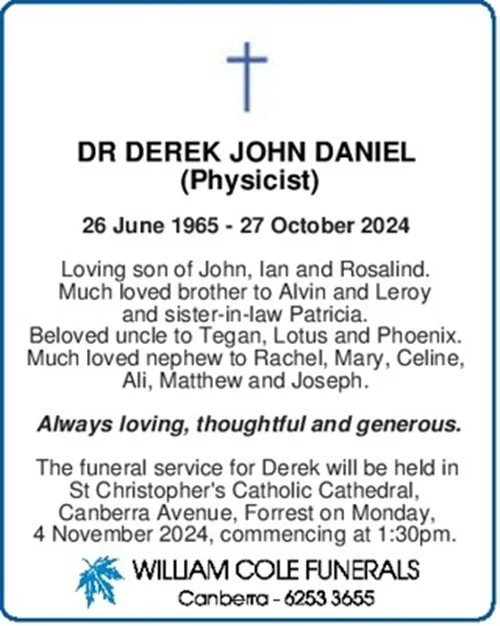 Derek Daniel — William Cole Funerals | Excellence in Funeral Service