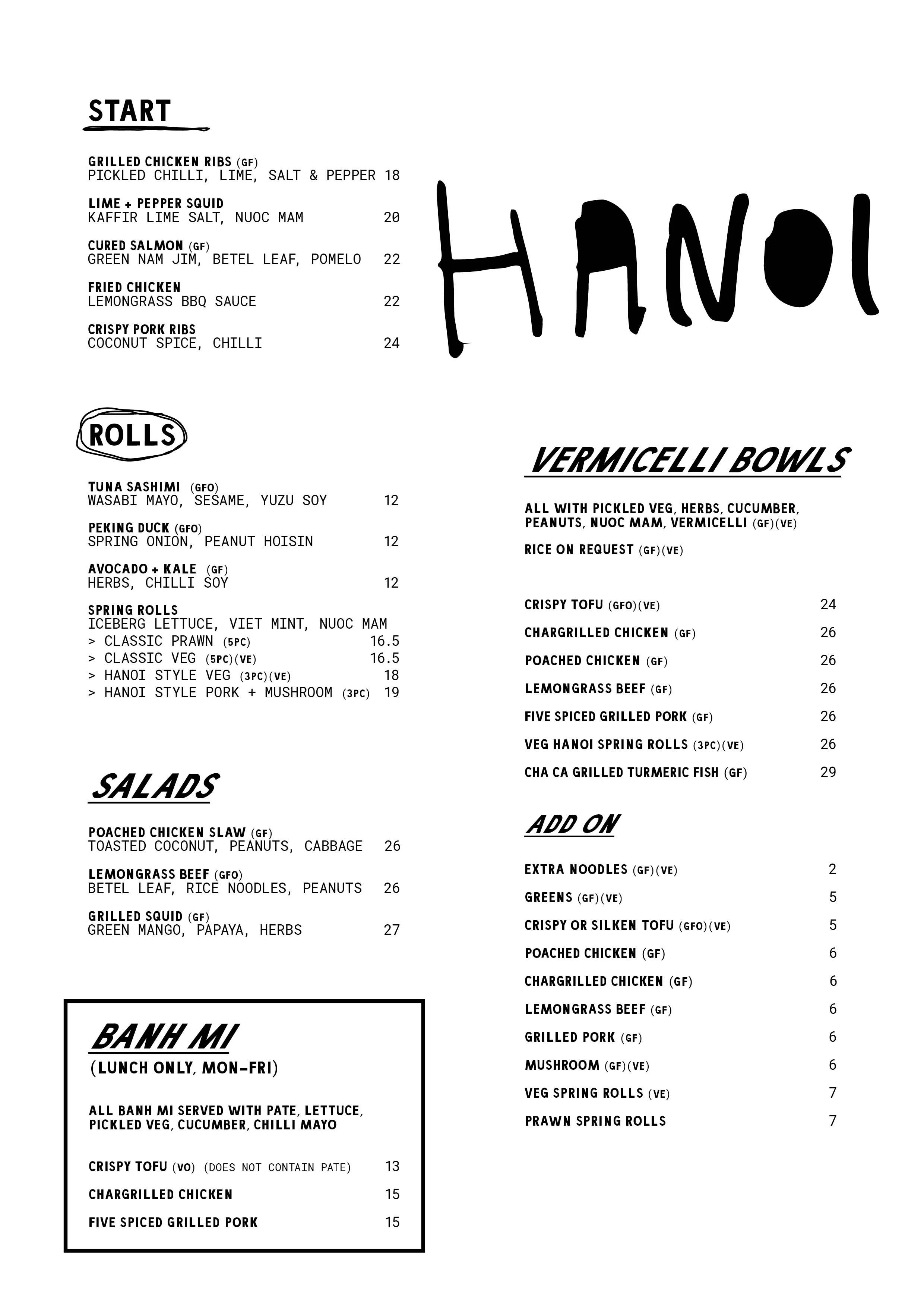 Menu | Vol. II