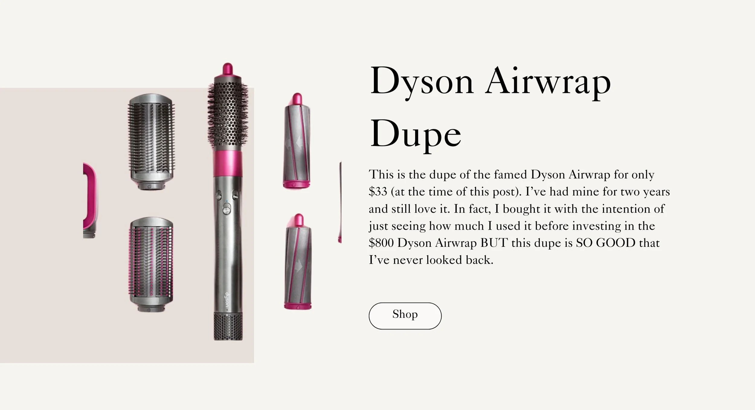 Dyson Airwrap Dupe | Tips for Blowout Style with the Dyson AIrwrap | Is ...