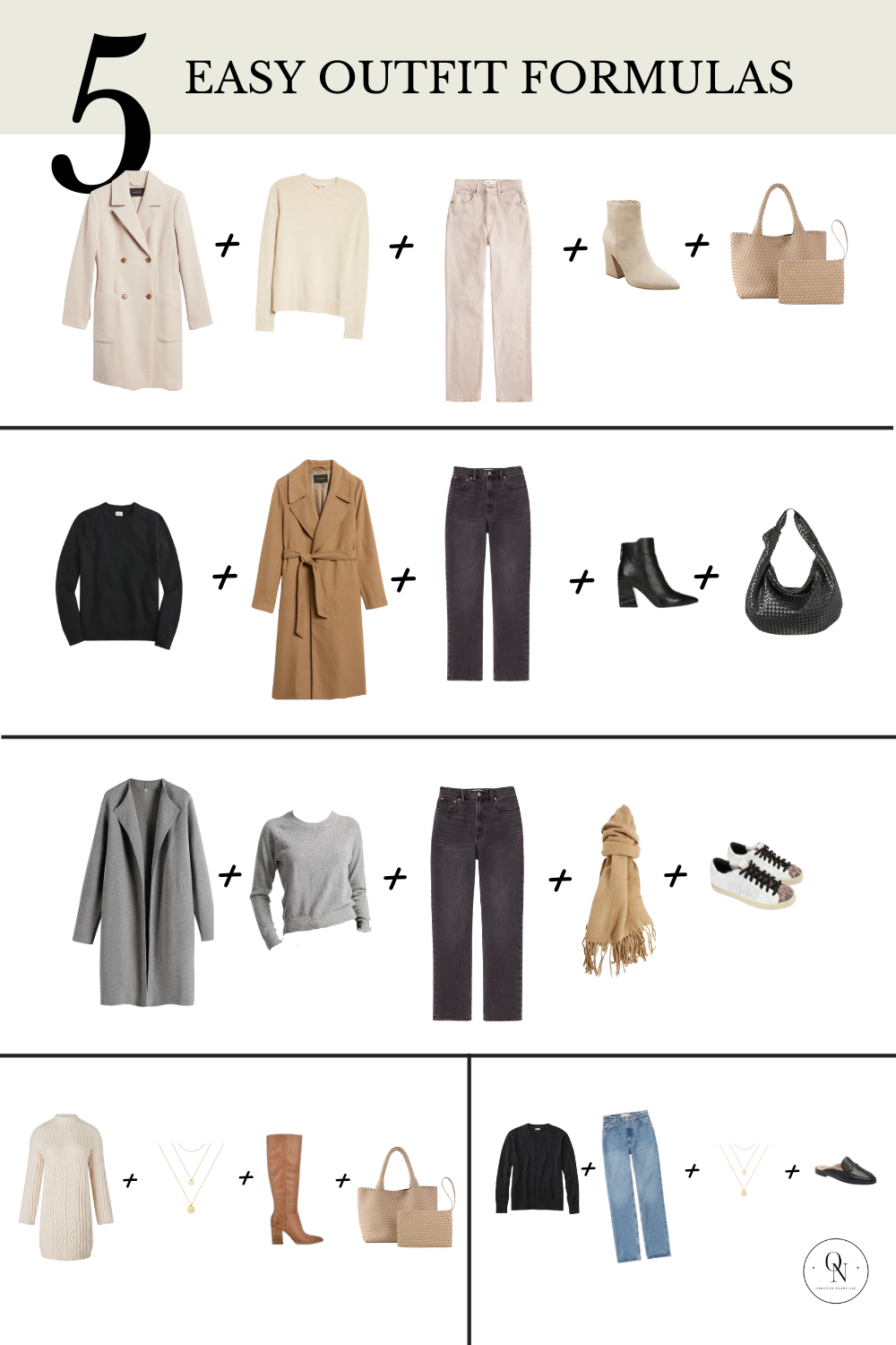 Thanksgiving Outfit Formulas | Fall Capsule Wardrobe — Organize Nashville