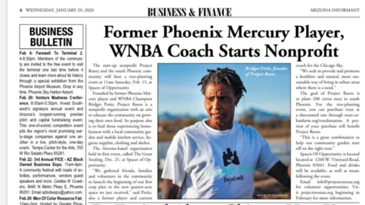 MEDIA — PROJECT ROOTS