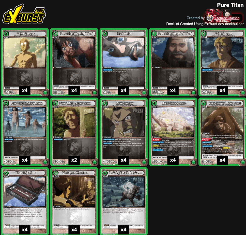 UNION ARENA: Every Attack on Titan Deck, Ranked — Joseph Writer Anderson
