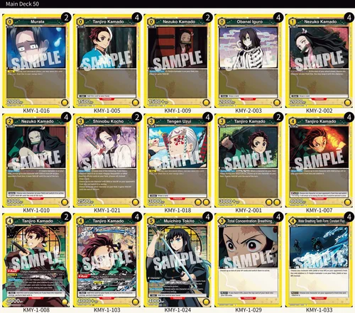 Demon Slayer Yellow Tanjiro Deck List and Guide — Joseph Writer Anderson