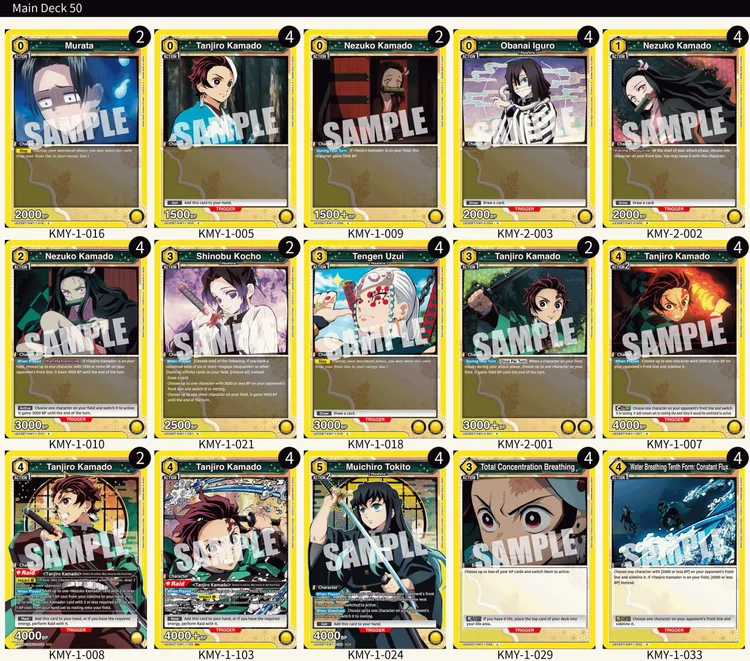 Demon Slayer Yellow Tanjiro Deck List and Guide — Joseph Writer Anderson