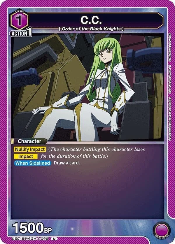UNION ARENA: Code Geass Purple Deck List & Guide — Joseph Writer Anderson