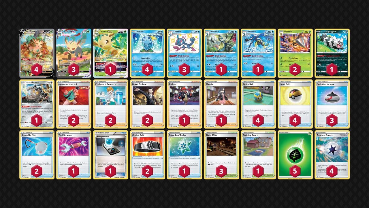 Pokemon Leafeon Card List