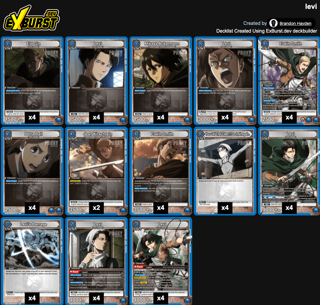 UNION ARENA: Every Attack on Titan Deck, Ranked — Joseph Writer Anderson