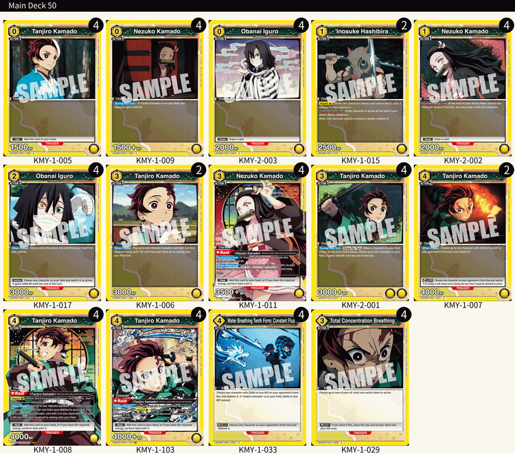 UNION ARENA: Demon Slayer Yellow Starter Deck Upgrade Guide — Joseph ...