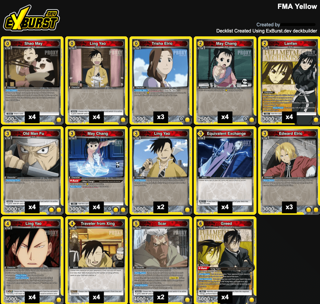 UNION ARENA: Every Fullmetal Alchemist Deck, Ranked — Joseph Writer ...