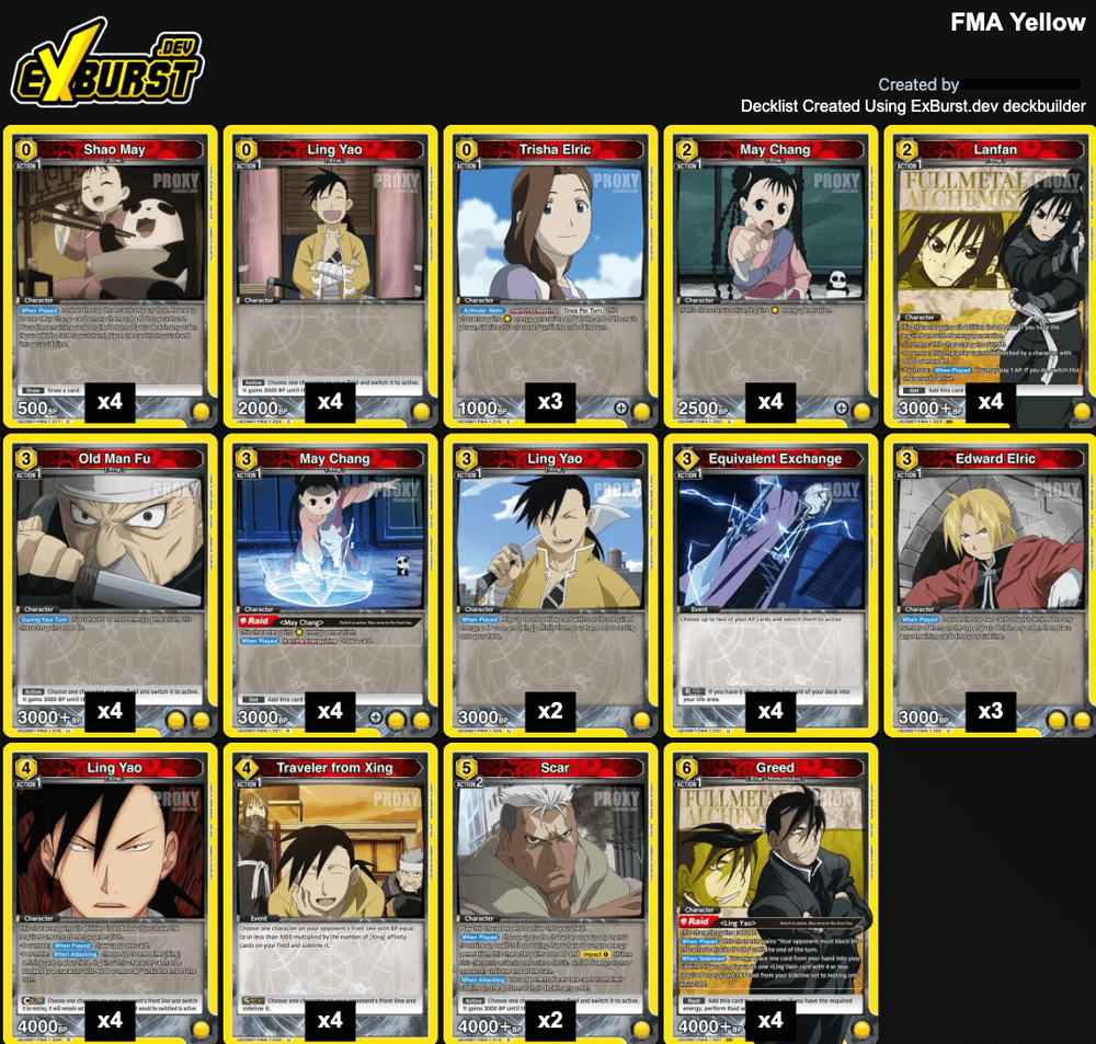 UNION ARENA: Every Fullmetal Alchemist Deck, Ranked — Joseph Writer ...