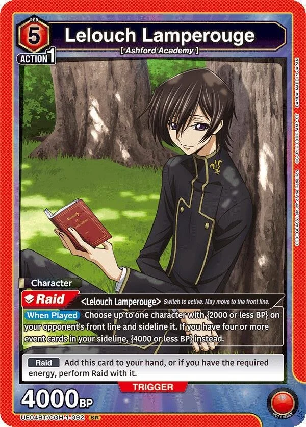 UNION ARENA: Code Geass Red Pizza Deck List and Guide — Joseph Writer ...
