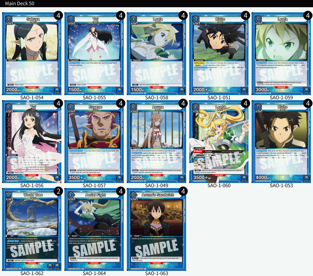 UNION ARENA: Every Sword Art Online Deck, Ranked — Joseph Writer Anderson