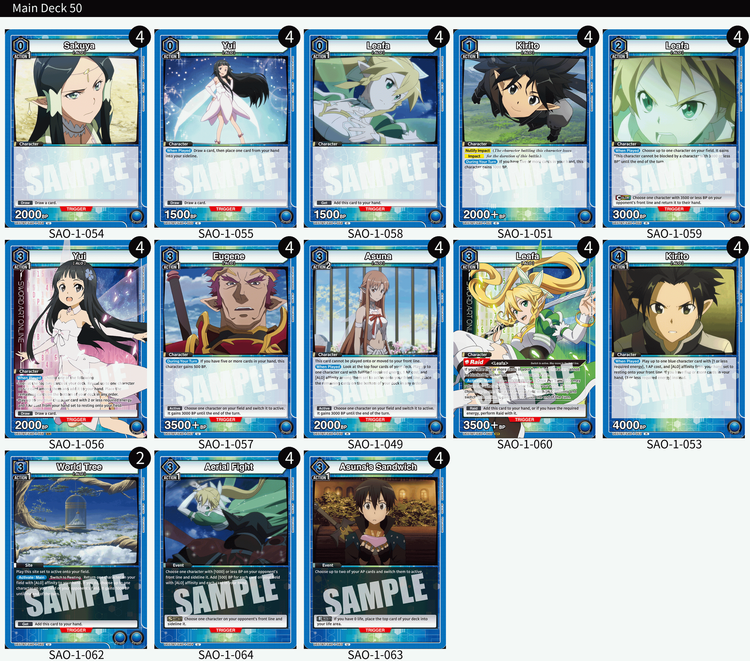 UNION ARENA: Every Sword Art Online Deck, Ranked — Joseph Writer Anderson