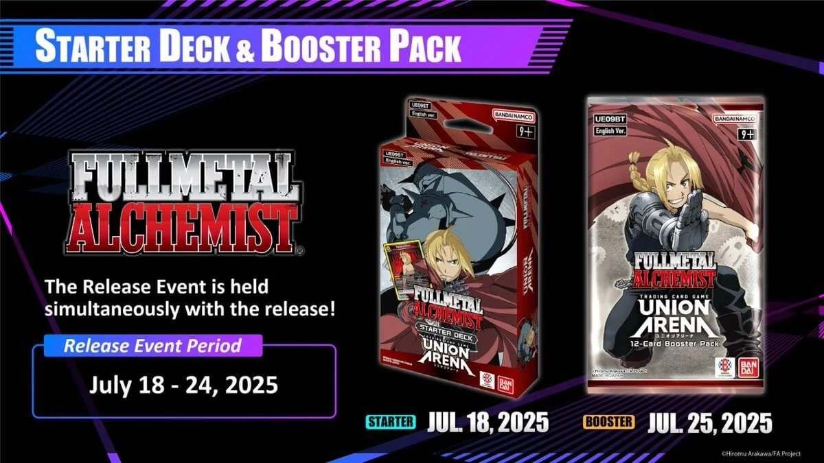 UNION ARENA: Fullmetal Alchemist Release Date & New Titles Announced ...