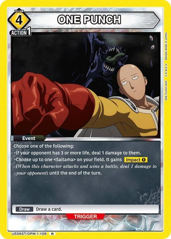 UNION ARENA: Yellow Saitama One Punch Man Deck — Joseph Writer Anderson