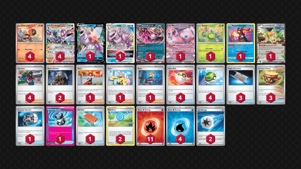 Ceruledge ex Deck with Budew: List and Guide — Joseph Writer Anderson