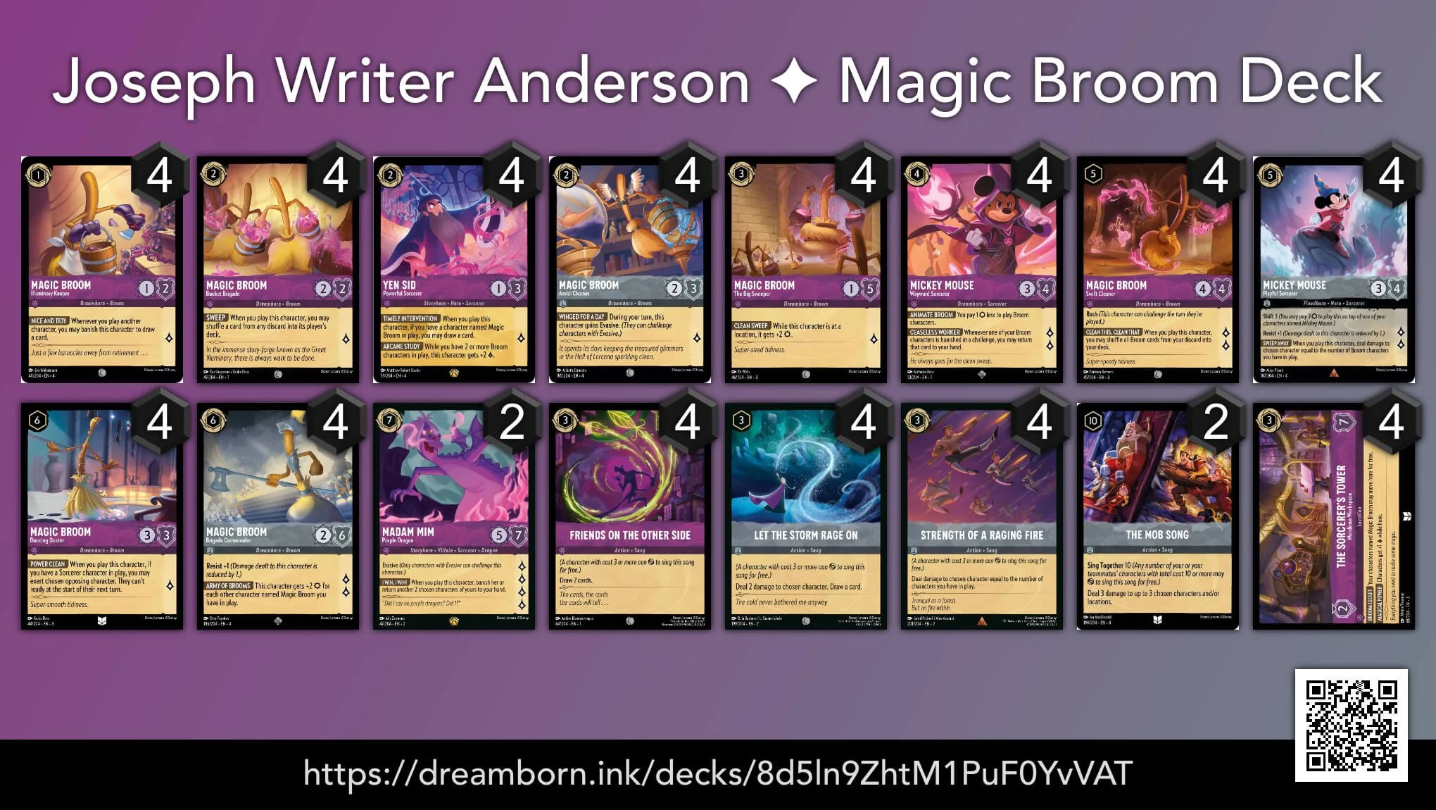 The Magic Broom Deck Looks Good In Ursula’s Return — Joseph Writer Anderson