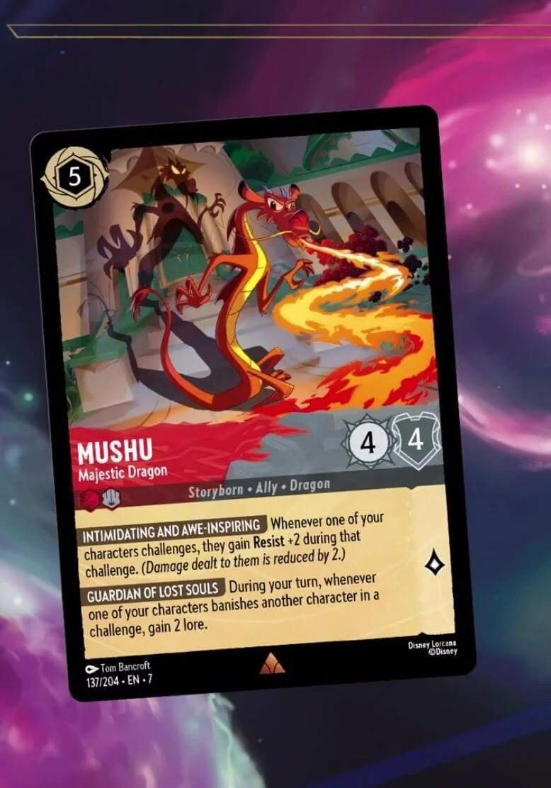 Mushu Has Finally Come to Lorcana – and He’s Tough — Joseph Writer Anderson