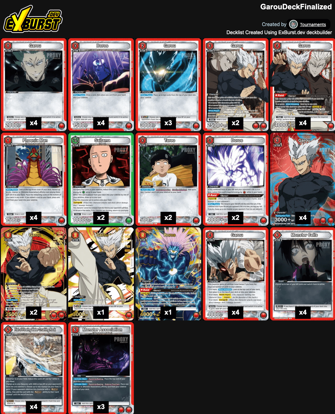 UNION ARENA: Every One Punch Man Deck, Ranked — Joseph Writer Anderson