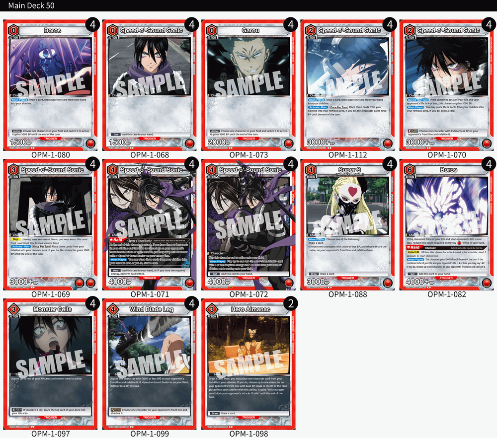 UNION ARENA: Every One Punch Man Deck, Ranked — Joseph Writer Anderson