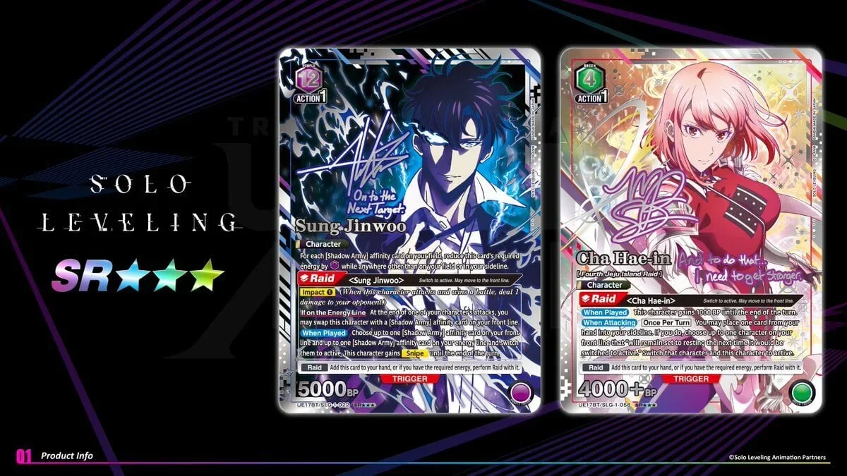 UNION ARENA: Complete Solo Leveling Card List and Guide — Joseph Writer ...