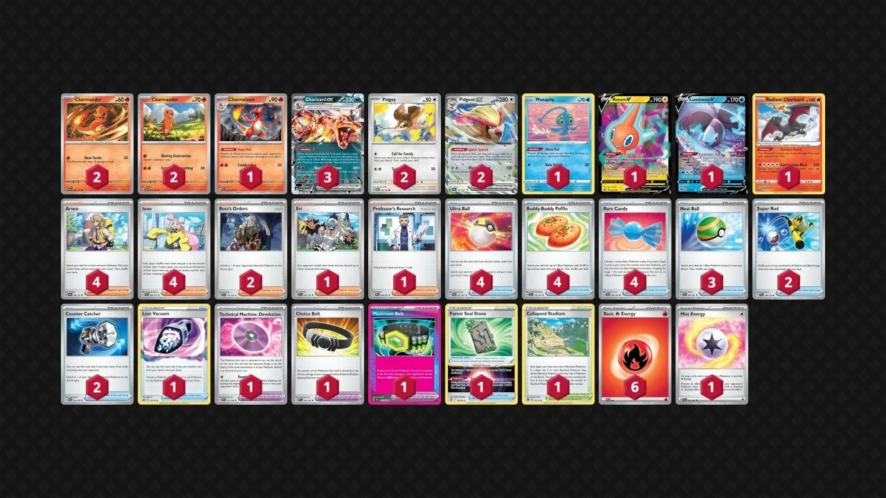 1st Place Charizard ex Deck (Post 2024 Rotation) — Joseph Writer Anderson
