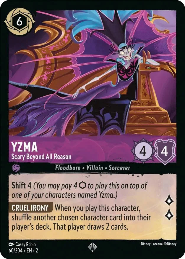 Lorcana Yzma Errata Adds Versatility to Popular Card — Joseph Writer ...