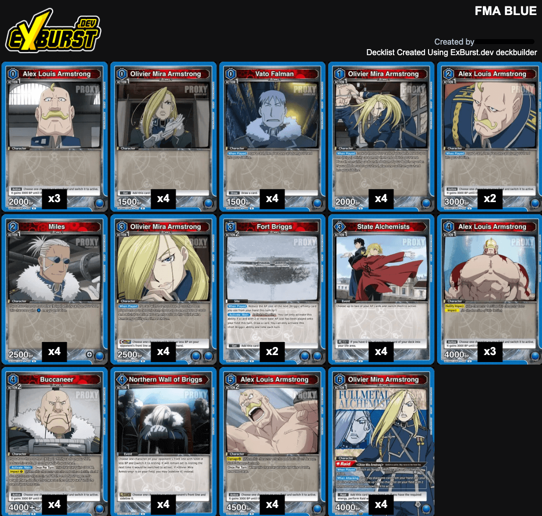 UNION ARENA: Every Fullmetal Alchemist Deck, Ranked — Joseph Writer ...