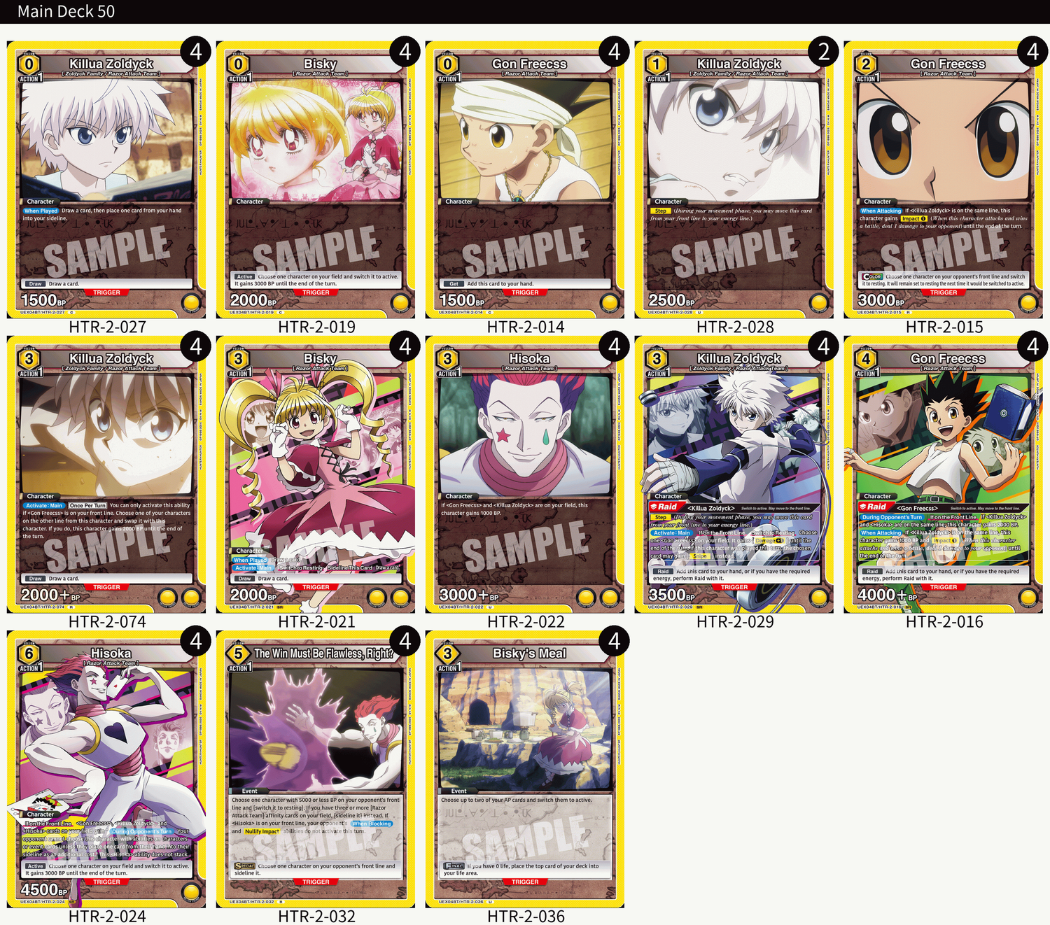 UNION ARENA: Every Hunter x Hunter Vol. 2 Deck, Ranked — Joseph Writer ...