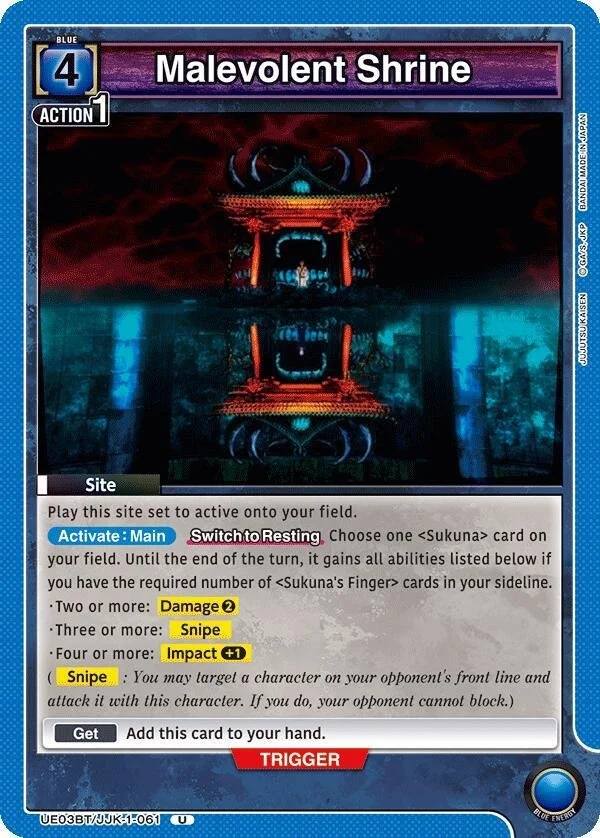 Blue Jujutsu Kaisen Deck Profile: Sukuna and Nanami Builds — Joseph ...