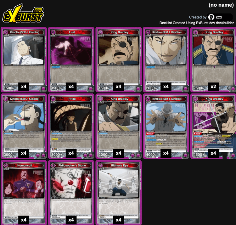 UNION ARENA: Every Fullmetal Alchemist Deck, Ranked — Joseph Writer ...