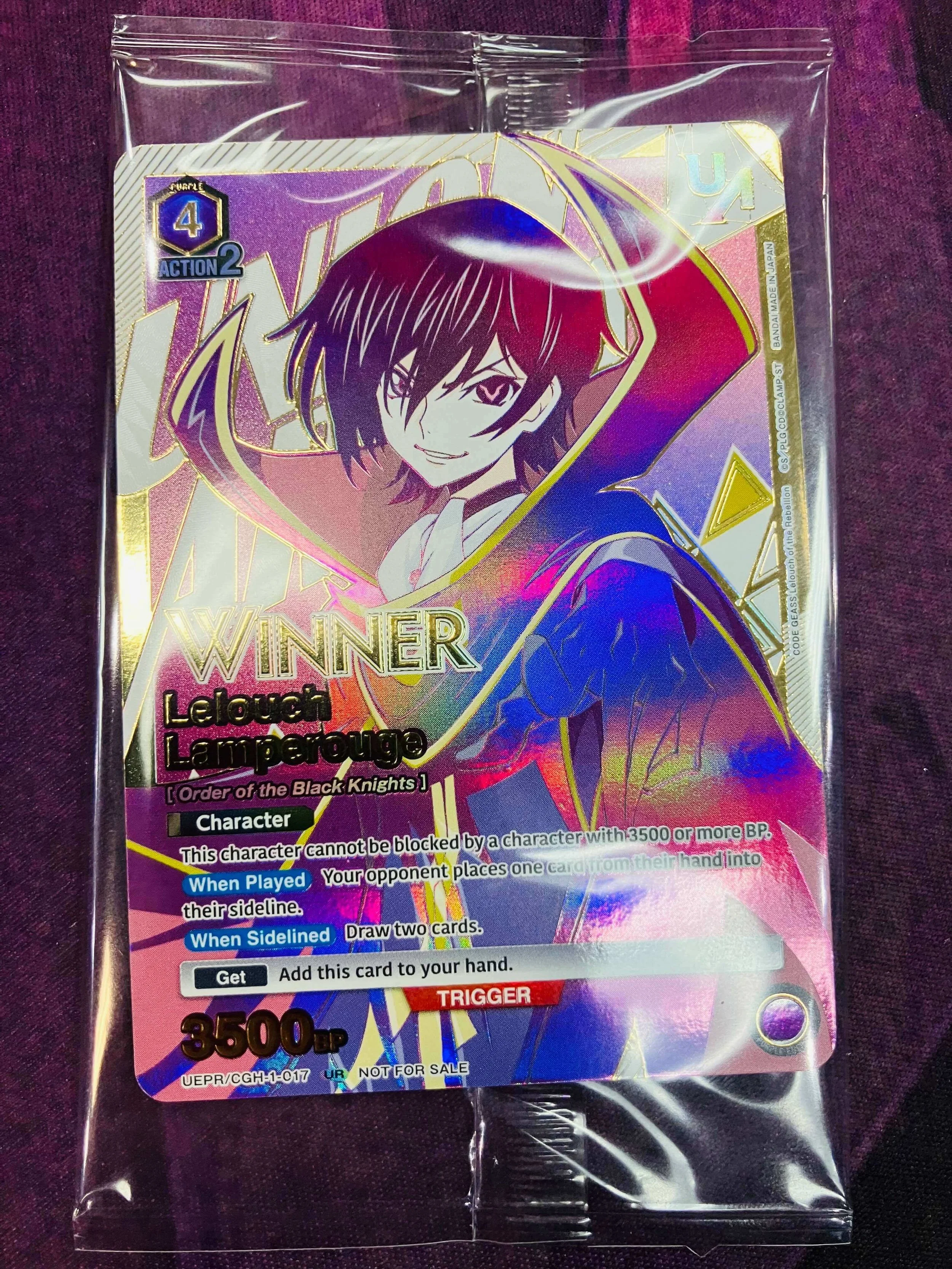 How My Code Geass Pizza Deck Got Me the Lelouch Winner Card — Joseph ...