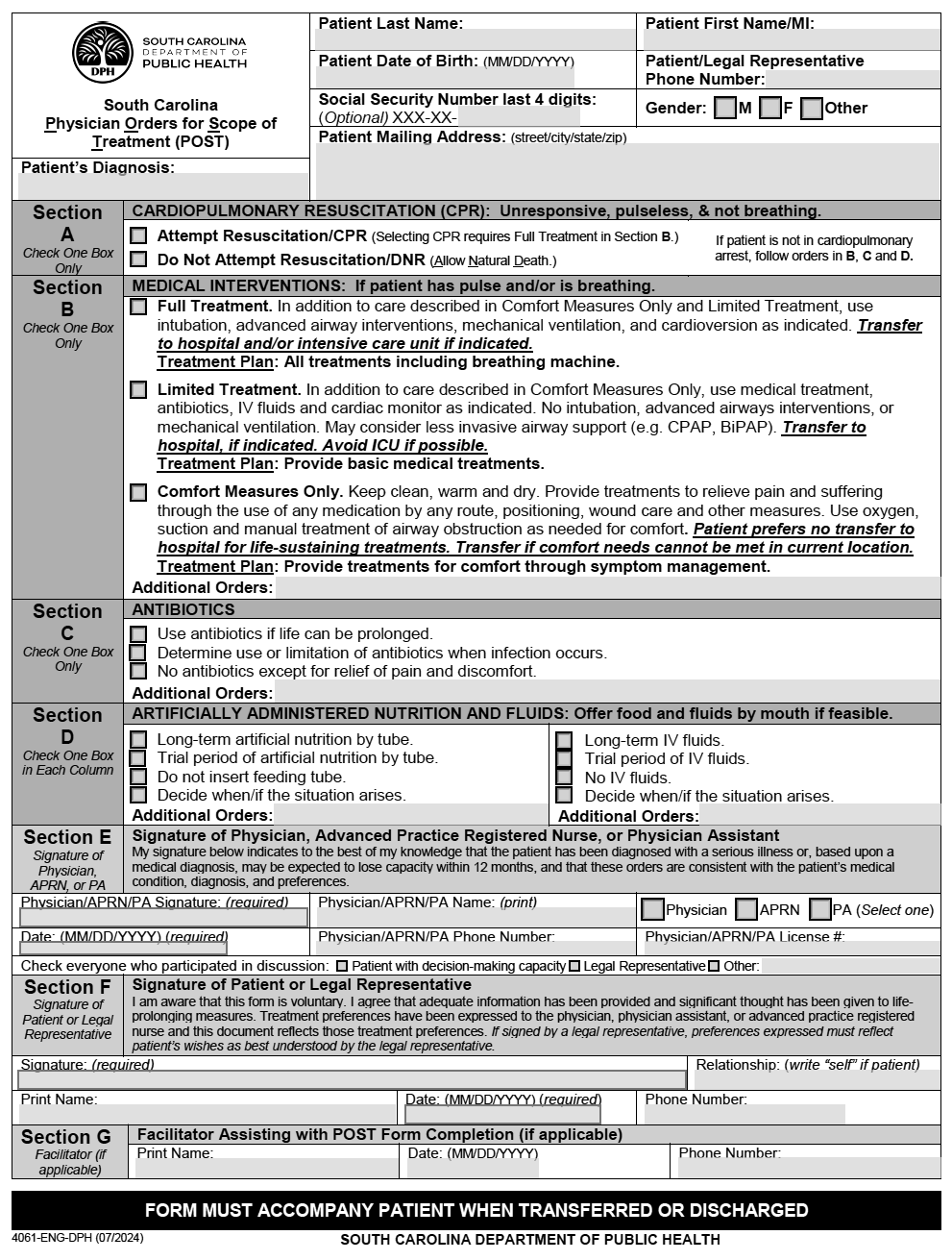 SC POST — My Life My Choices