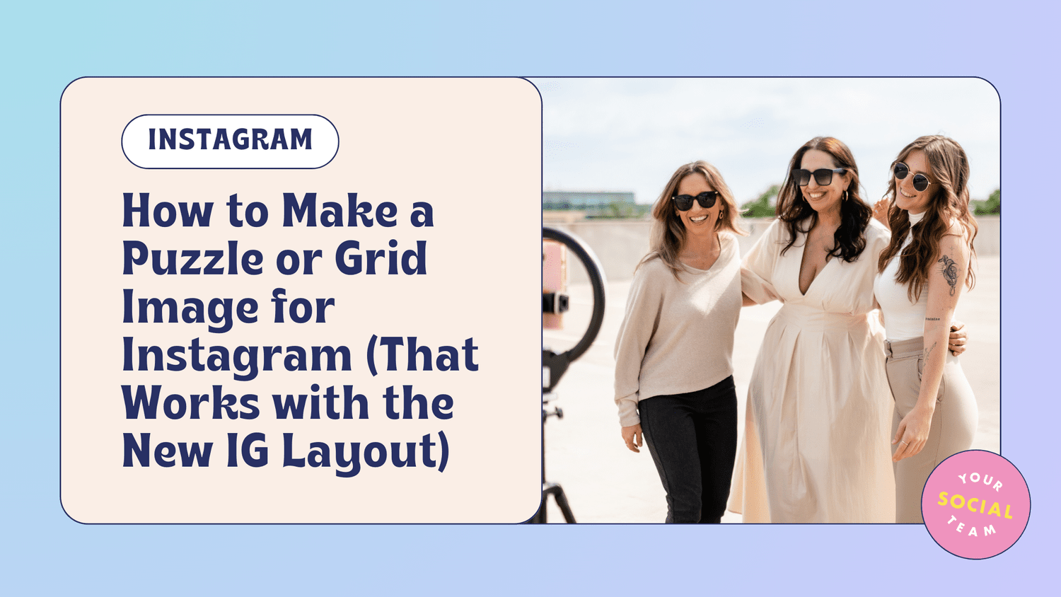 How to Make a 3-Part, 6-Part, or 9-Part Puzzle or Grid Image for ...