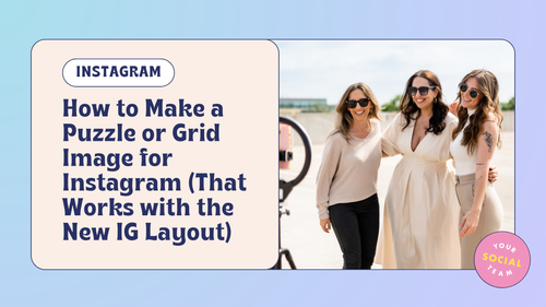 How to Make a 3-Part, 6-Part, or 9-Part Puzzle or Grid Image for ...