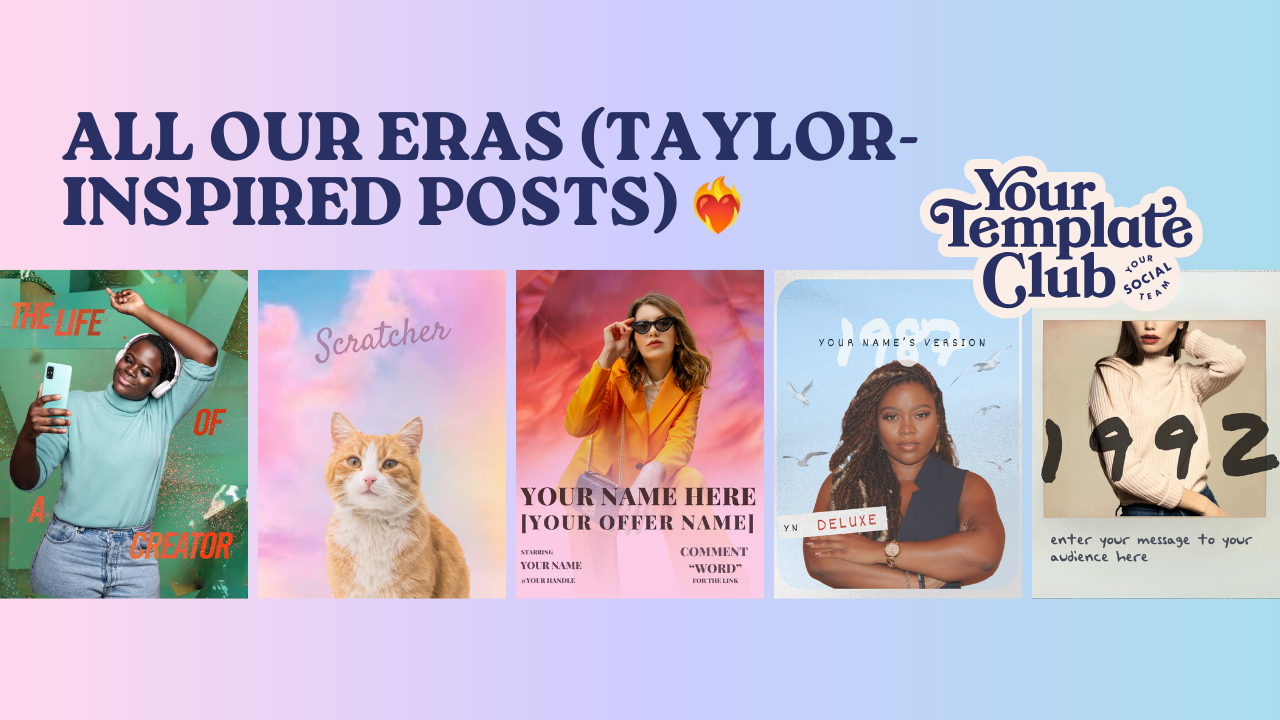 Taylor Swift Eras as Canva Fonts: How to Recreate Every Album Aesthetic ...