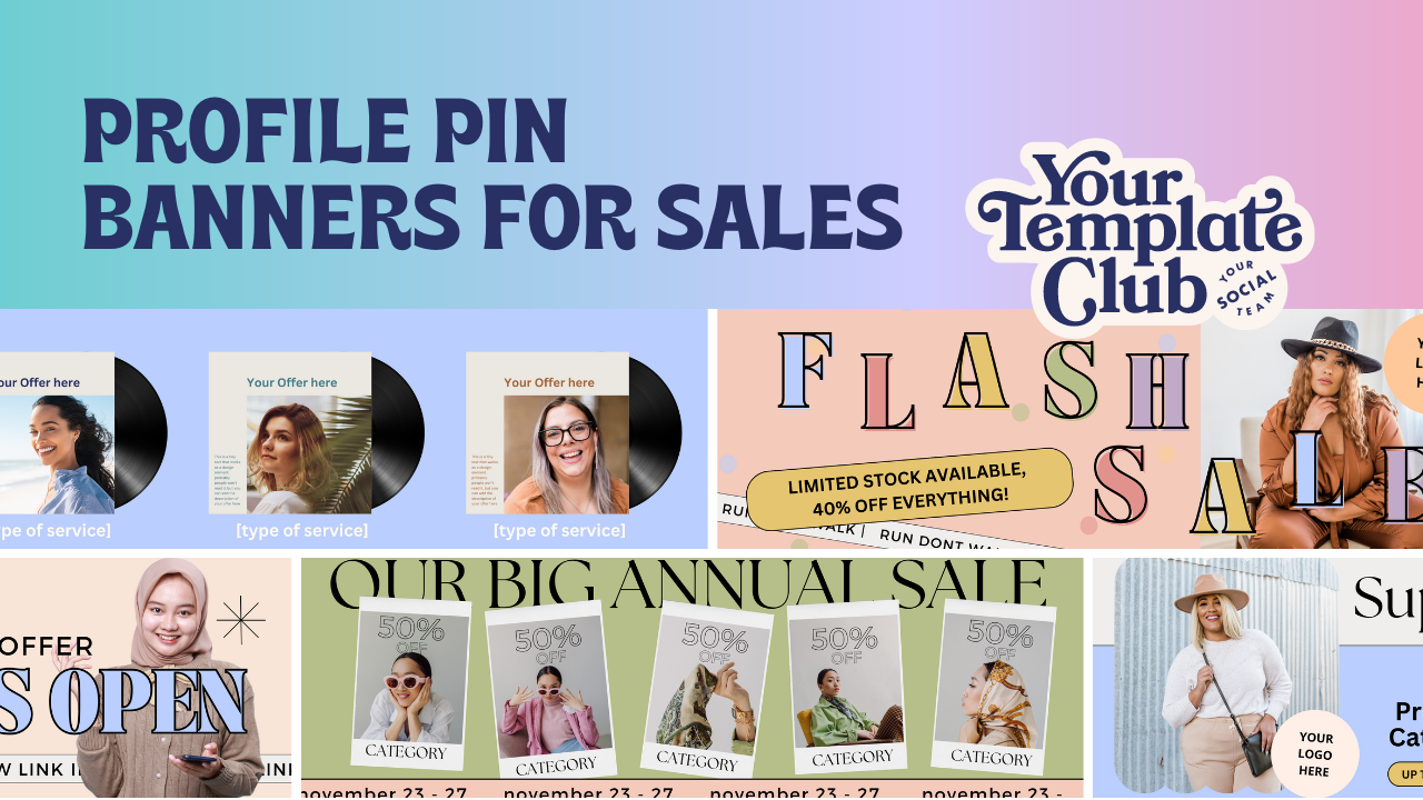Profile Pin Banners For Sales — Your Social Team