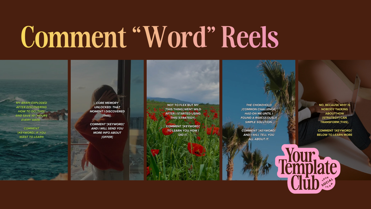 Reels — Our Canva Templates For Instagram — Your Social Team