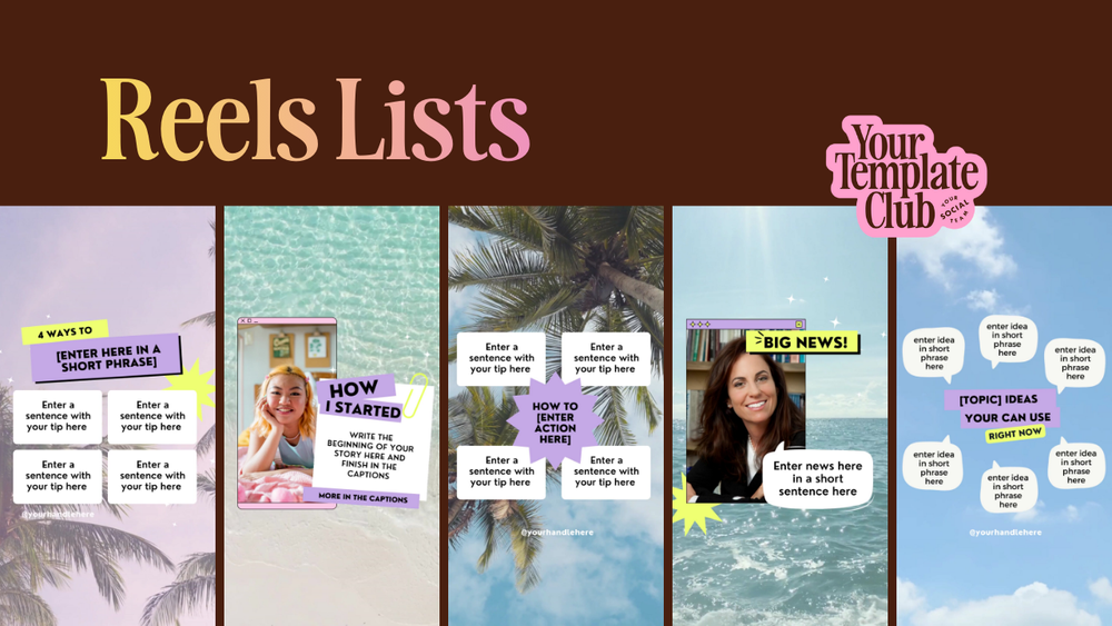 Reels — Our Canva Templates For Instagram — Your Social Team