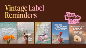Vintage Label Reminders — Your Social Team