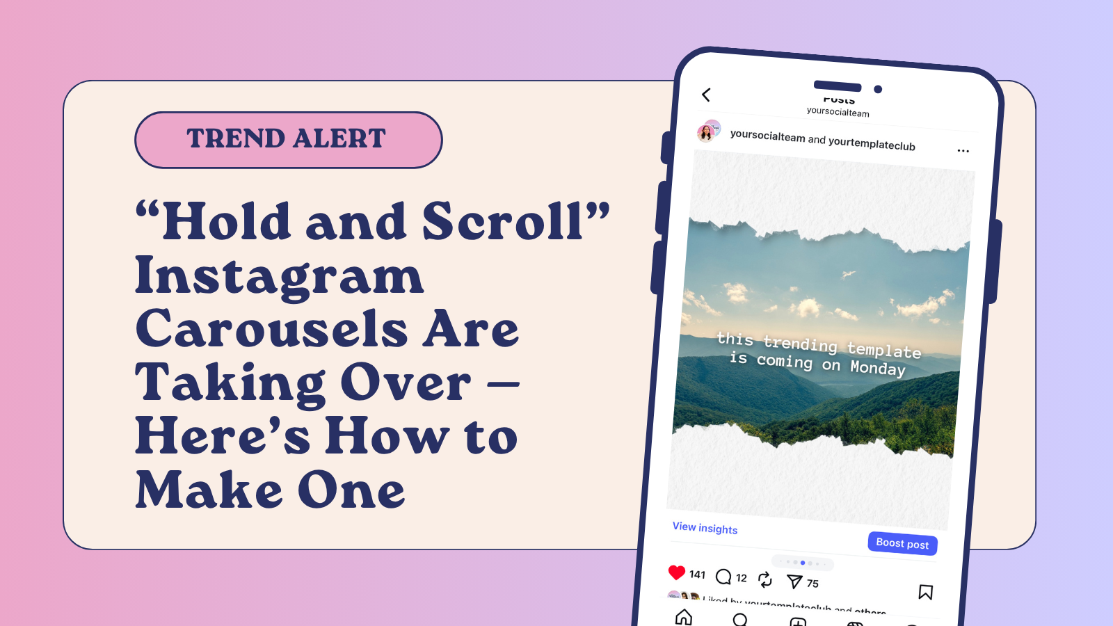 🔥 Trend Alert: “Hold and Scroll” Instagram Carousels Are Taking Over ...